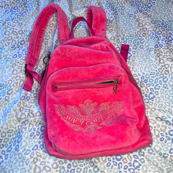 Juicy Couture | Bags | Vintage Pink Juicy Couture Backpack Purse Bag ...